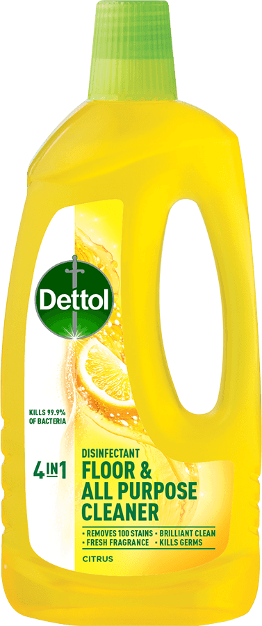 Dettol 4 in 1 Floor & All Purpose Cleaner 750 ml Citrus | Dettol