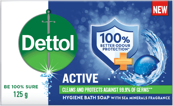 Dettol Active Bar Soap 125g | Dettol