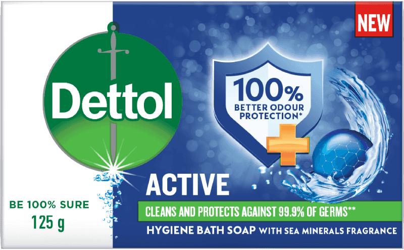 Dettol Active Bar Soap 125g | Dettol